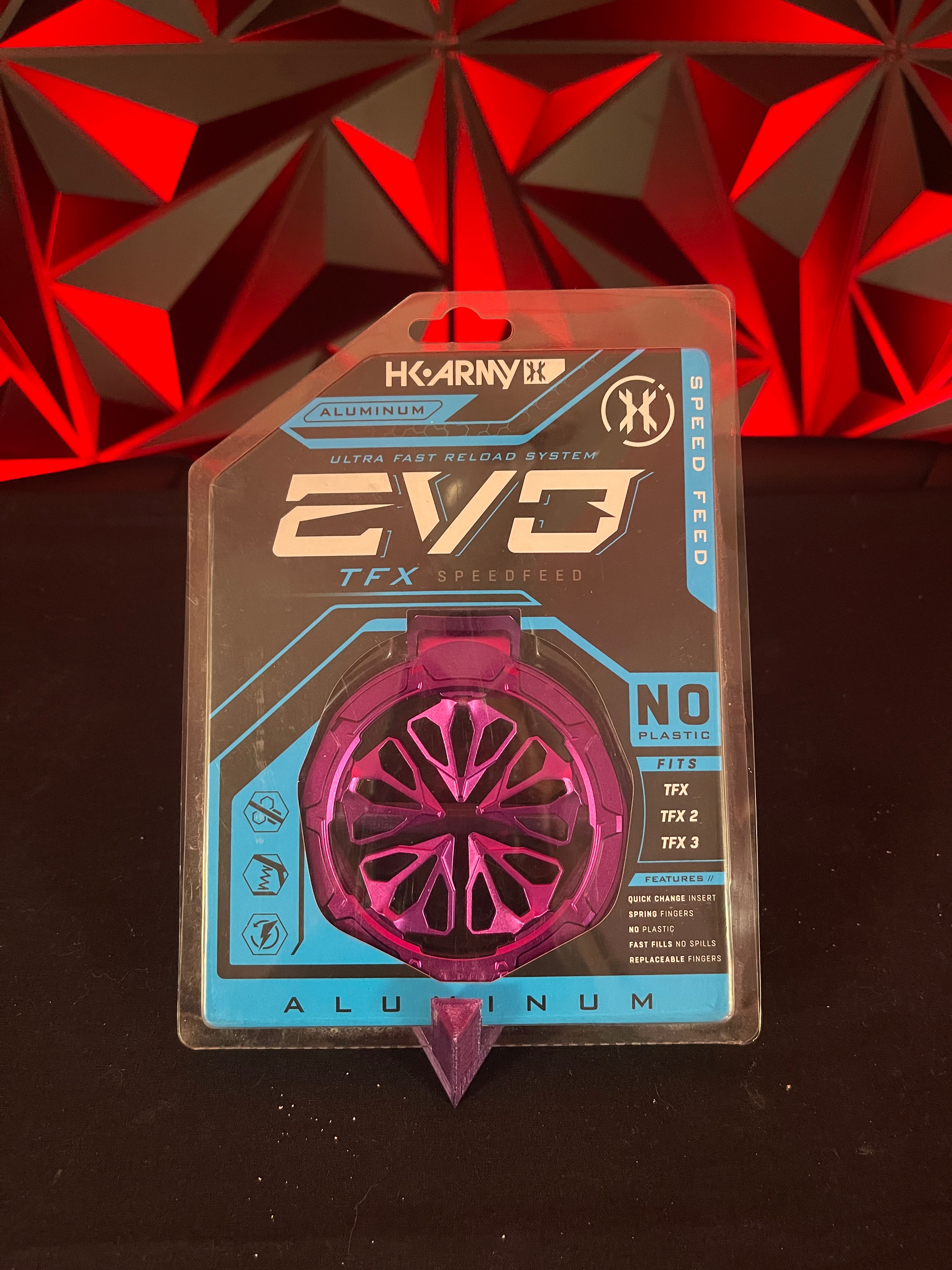 Used HK Army Evo Pro Paintball Loader Speedfeed - Purple *FITS TFX Loa ...