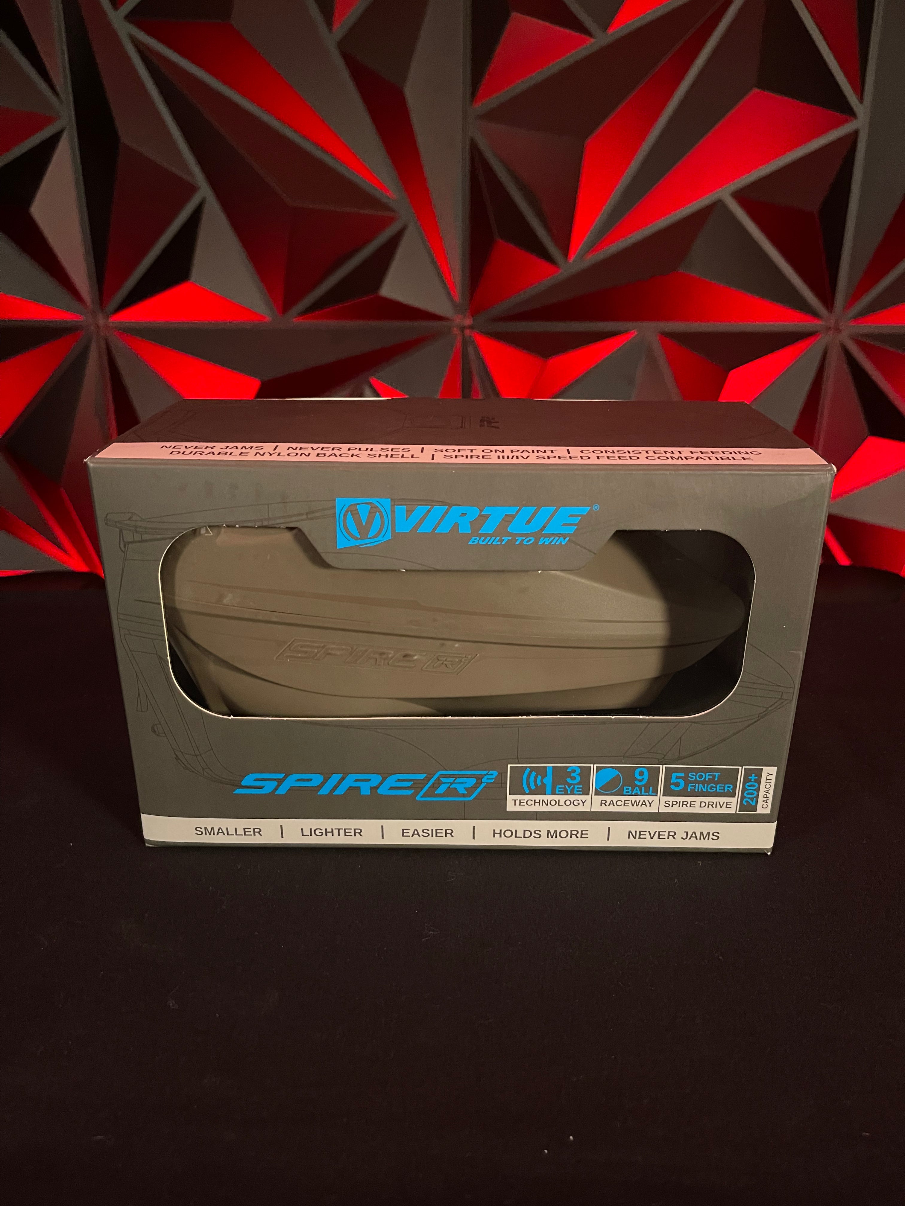 Used Virtue Spire IR2 Paintball Loader - FDE w/ Speed Feed, Rain Lid ...