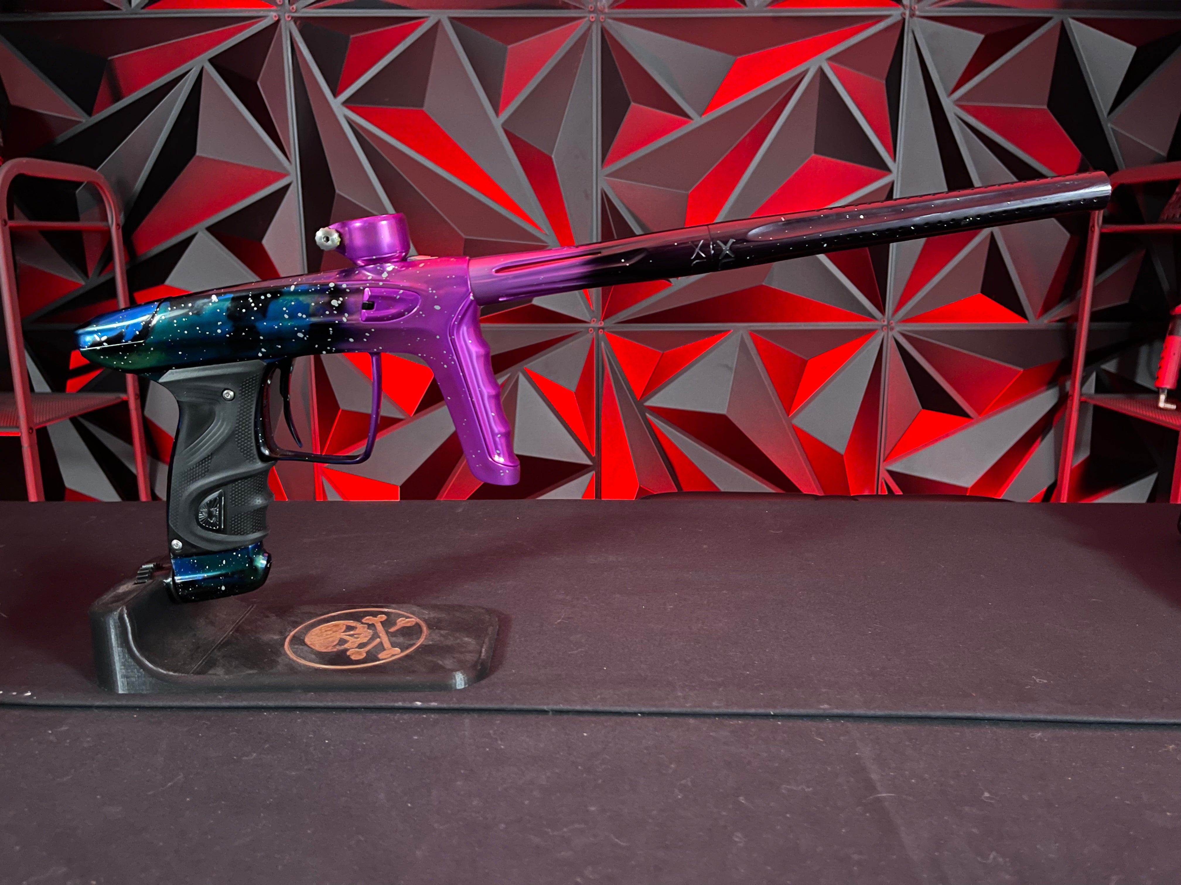 Used DLX Luxe TM40 Paintball Gun - LE Polished Pink Nebula w/ Matching