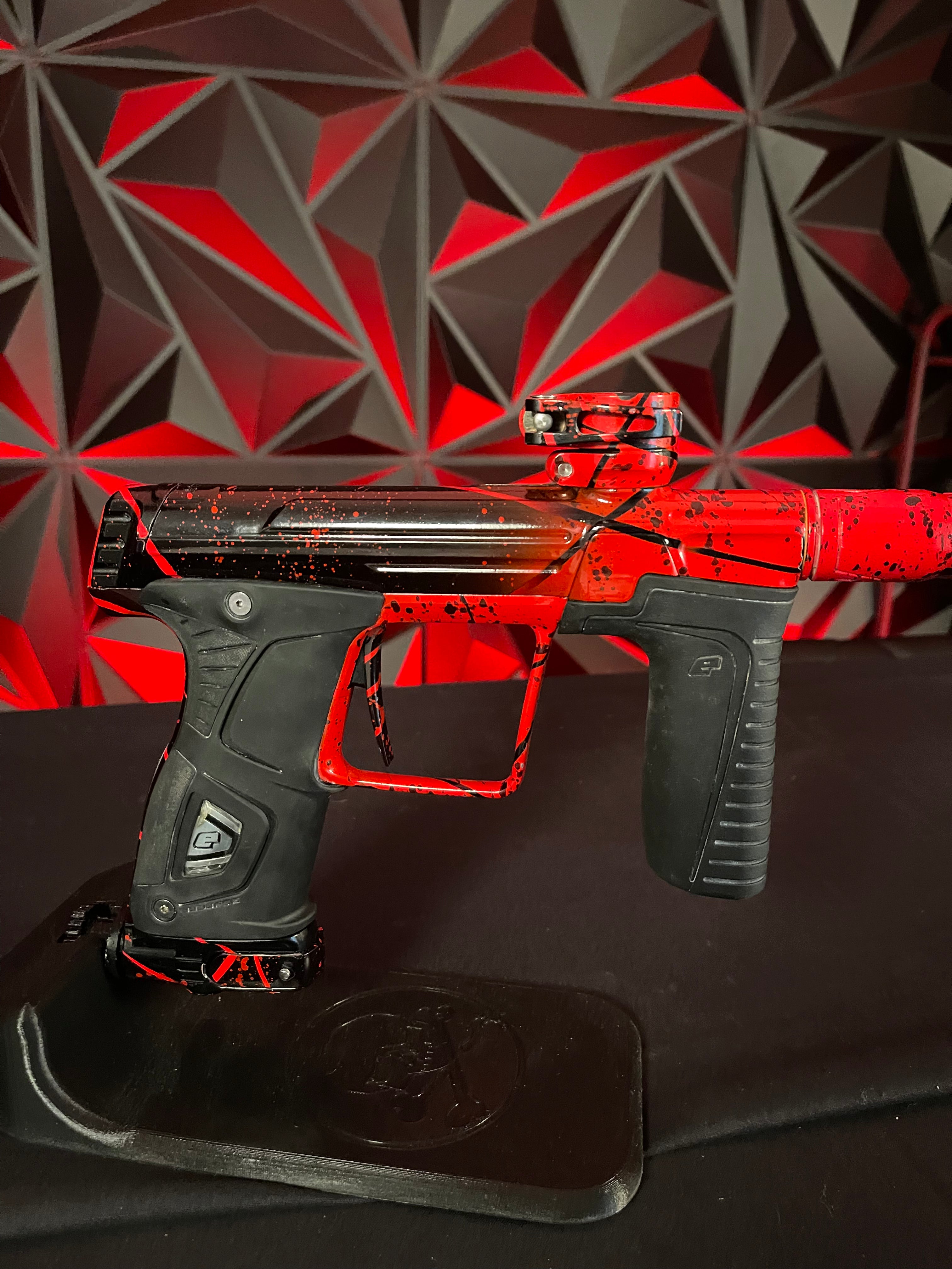 Used Planet Eclipse Gtek 170R Paintball Gun - Black/Red Splash – Punishers Paintball