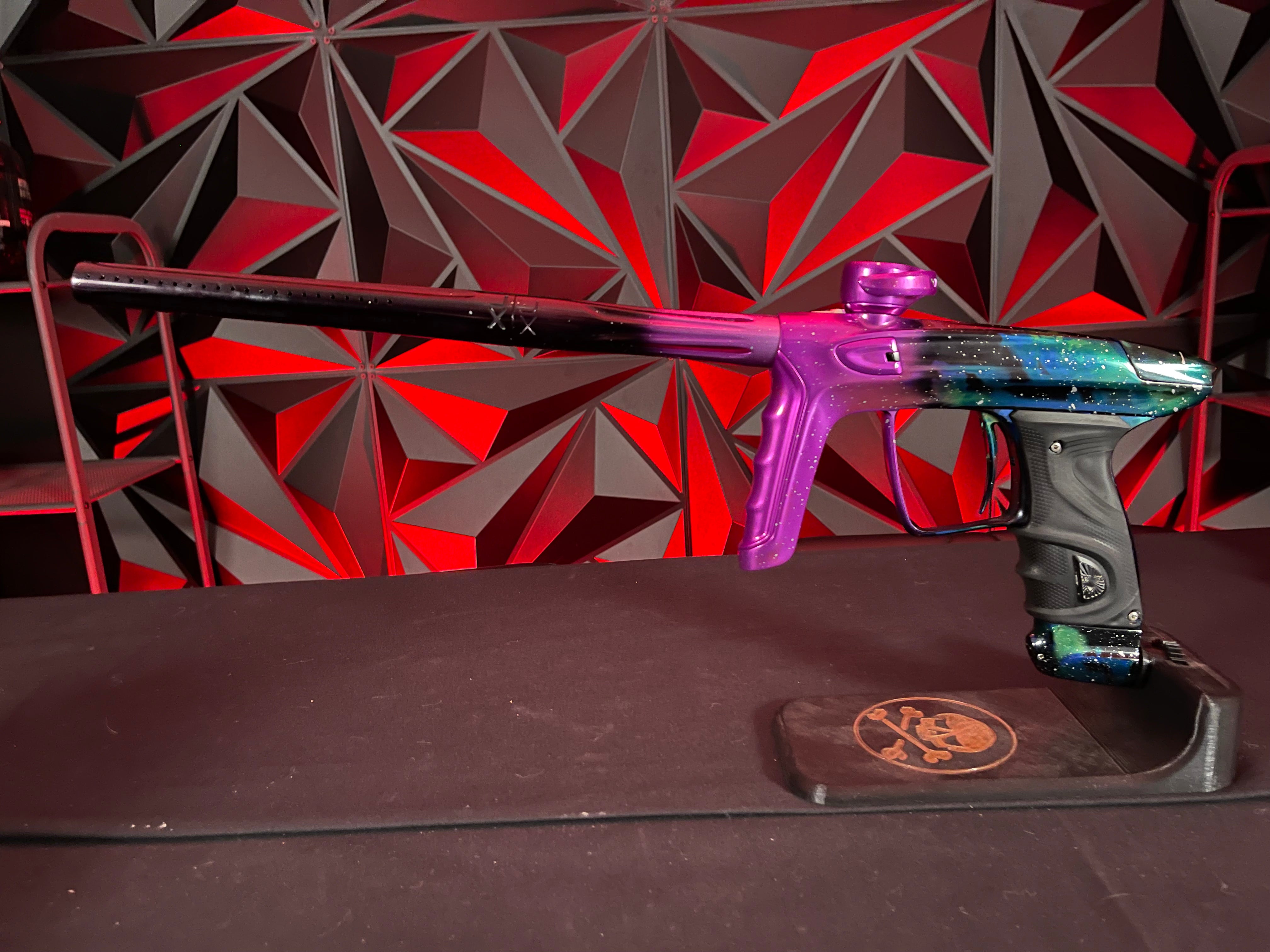 Used DLX Luxe TM40 Paintball Gun - LE Polished Pink Nebula w/ Matching