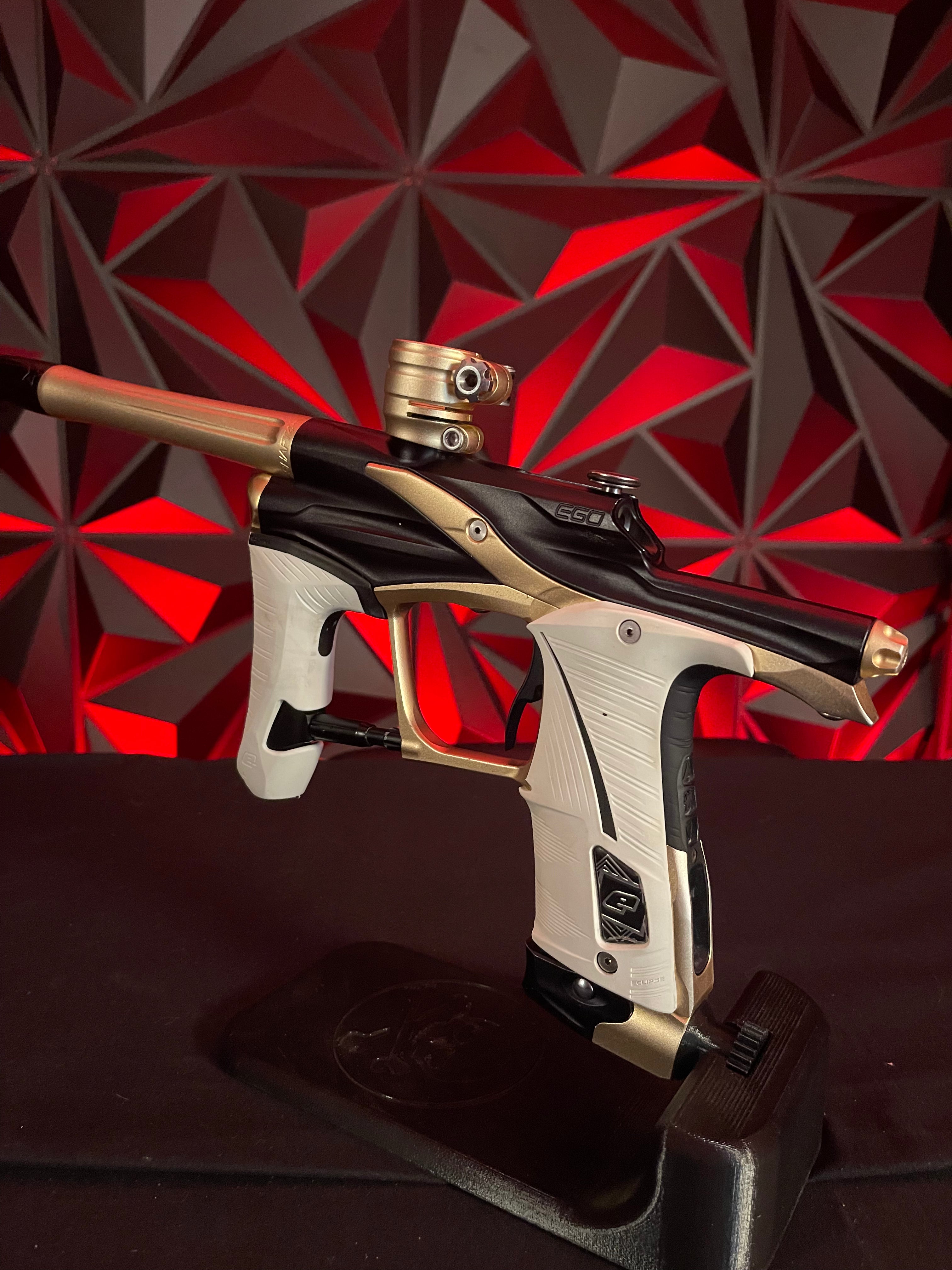Used Planet Eclipse Ego Lv1 Paintball Gun - Black/Bronze w/ White Grip ...