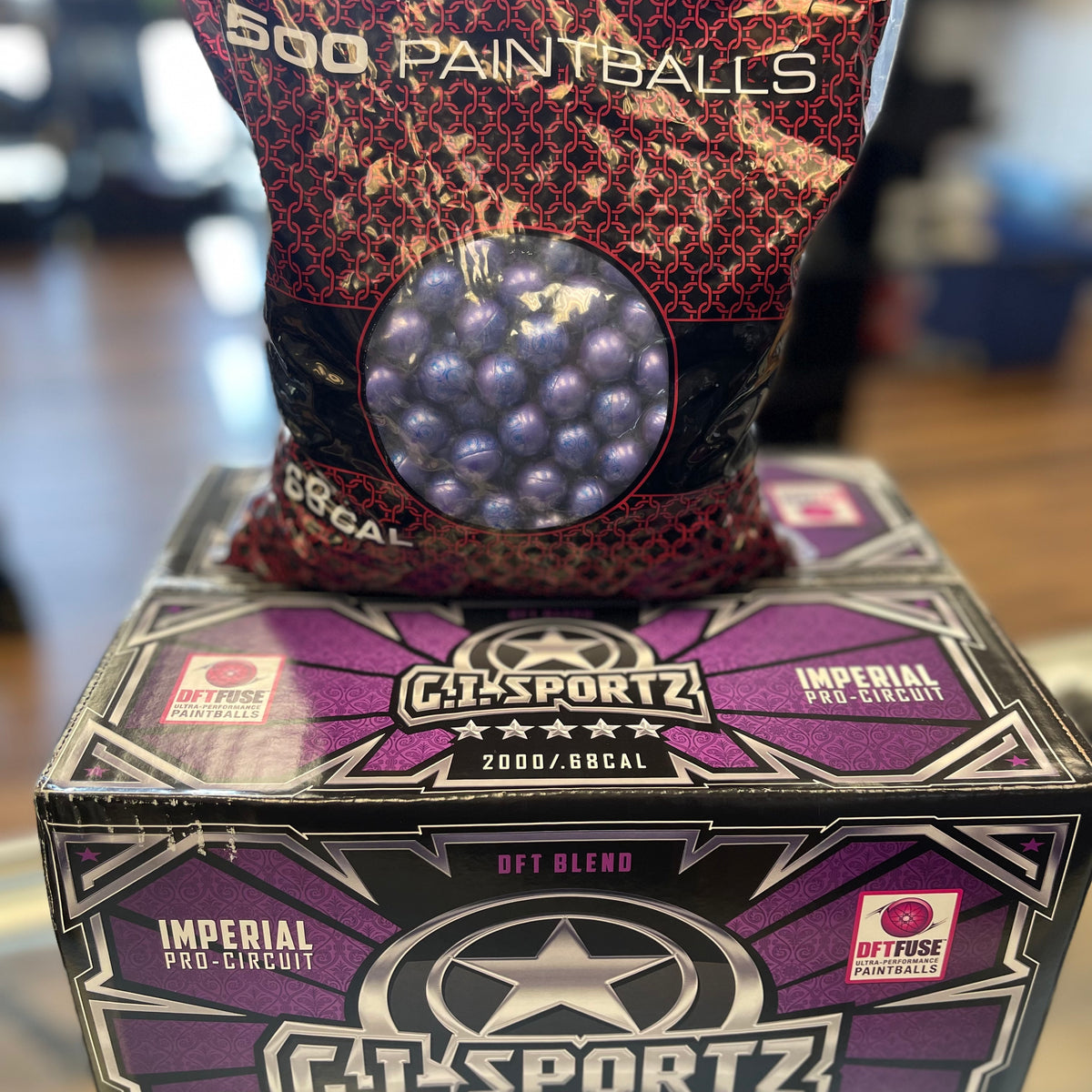 GI Sportz 5 Star Paintballs - 2000 Paintballs - Imperial Shell - Yello