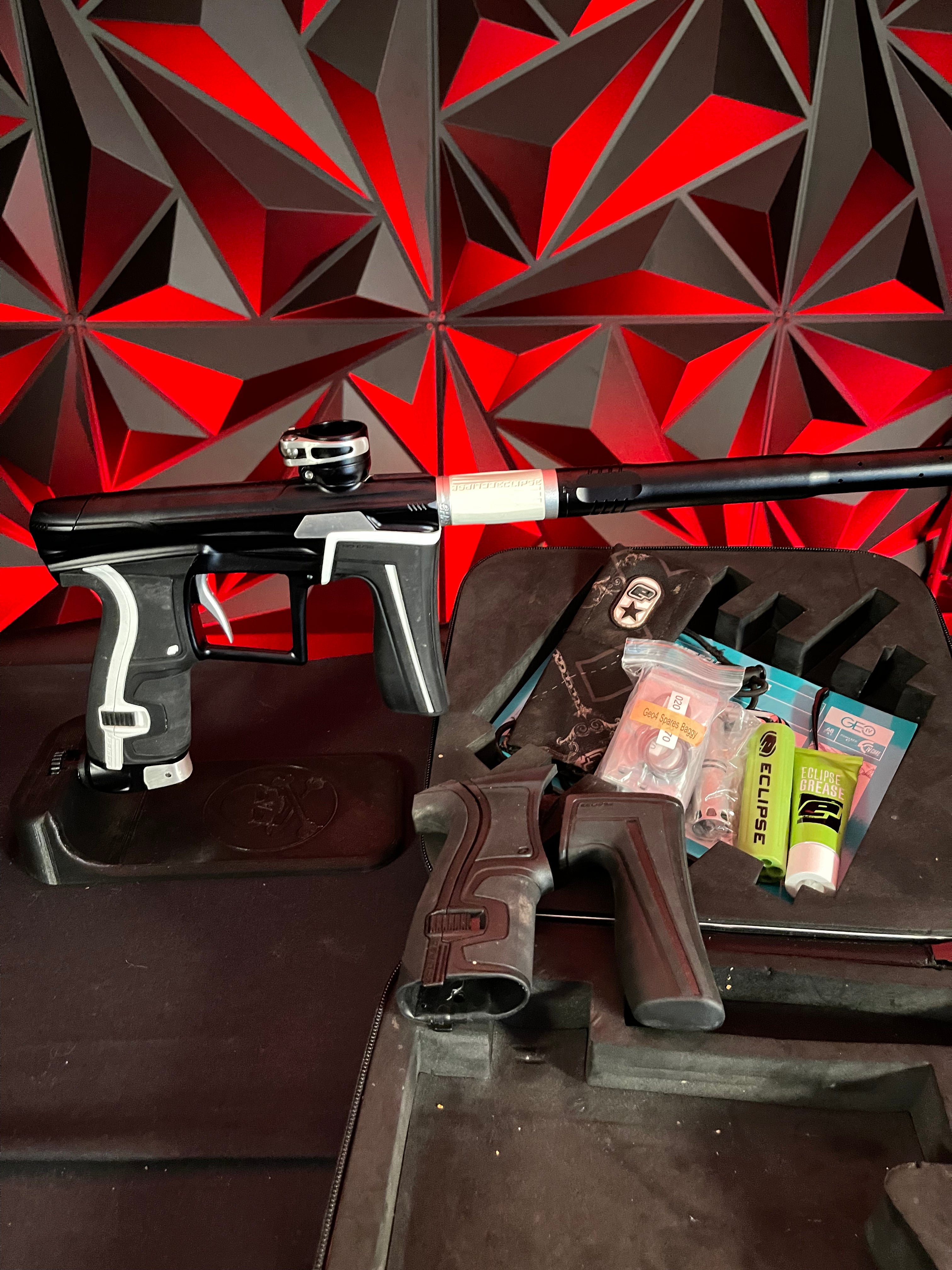 Used Planet Eclipse Geo 4 Paintball Gun - Midnight/Raw Metal Eyes & AS ...