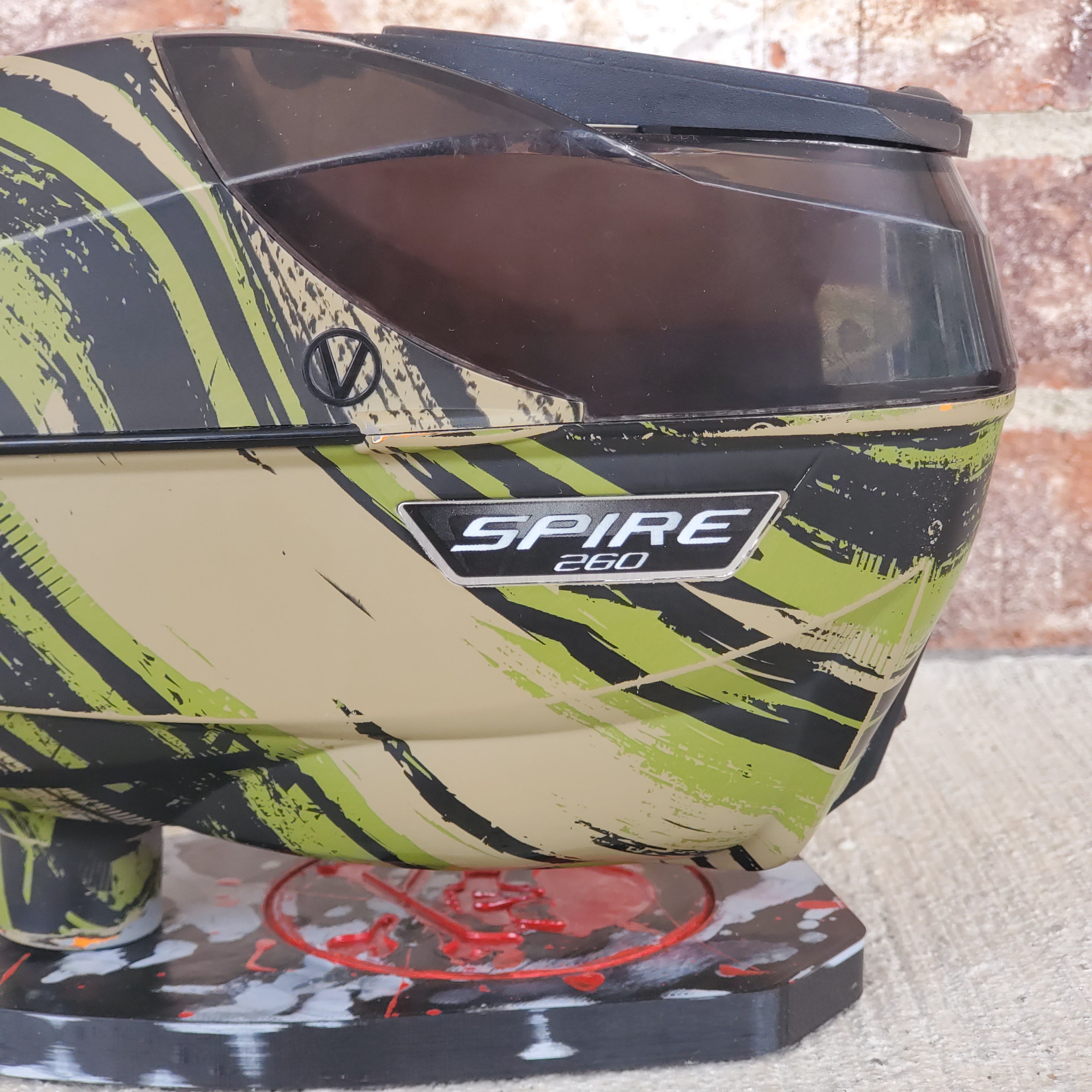 Used Virtue Spire 260 Paintball Loader - Tiger Stripe – Punishers Paintball