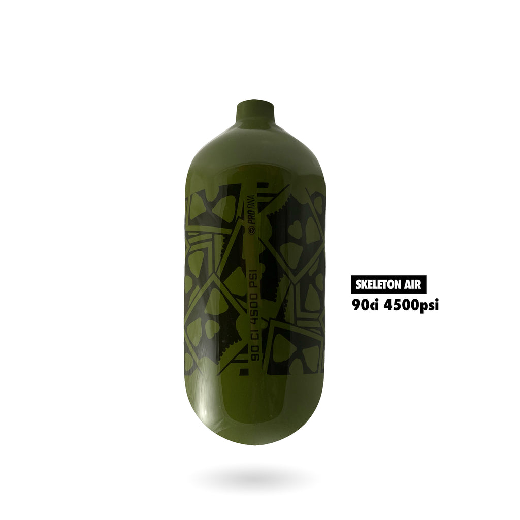 Infamous Hyperlight "SKULL AO SERIES" Paintball Tank BOTTLE ONLY - Oli