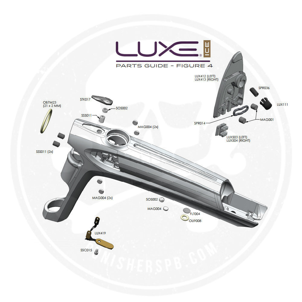 DLX Luxe Ice Body Parts List Pick The Part You Need!