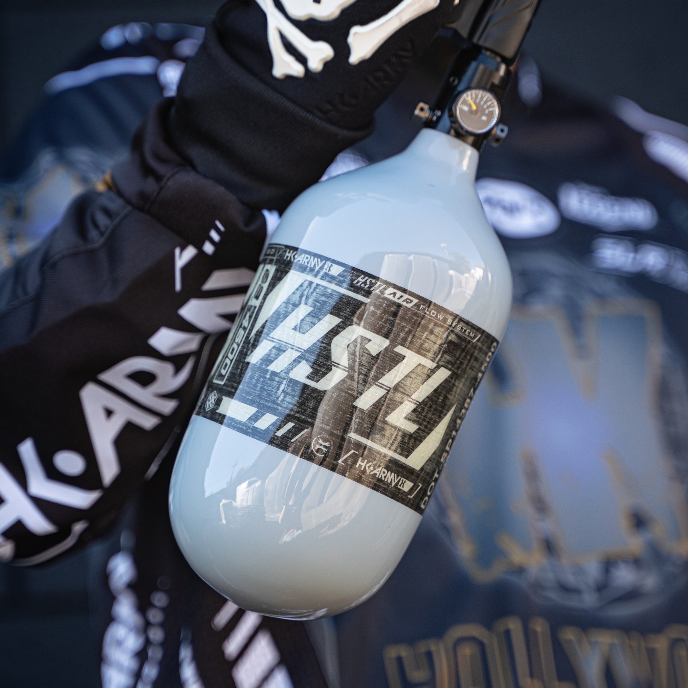 HK Army HSTL Carbon Fiber Tank - Standard Reg - 68/4500 PSI - Grey