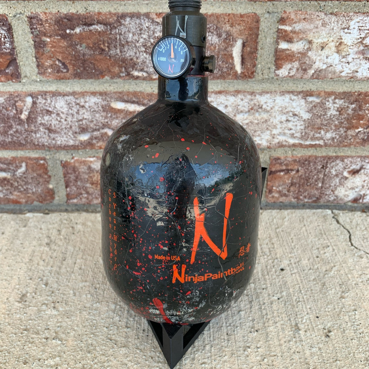 Used Ninja 48/4500 Paintball Tank w/ Adjustable Regulator