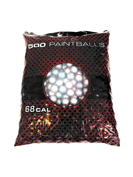 GI Sportz 5 Star Paintballs - 2000 Paintballs - Grey Shell - Yellow Fi