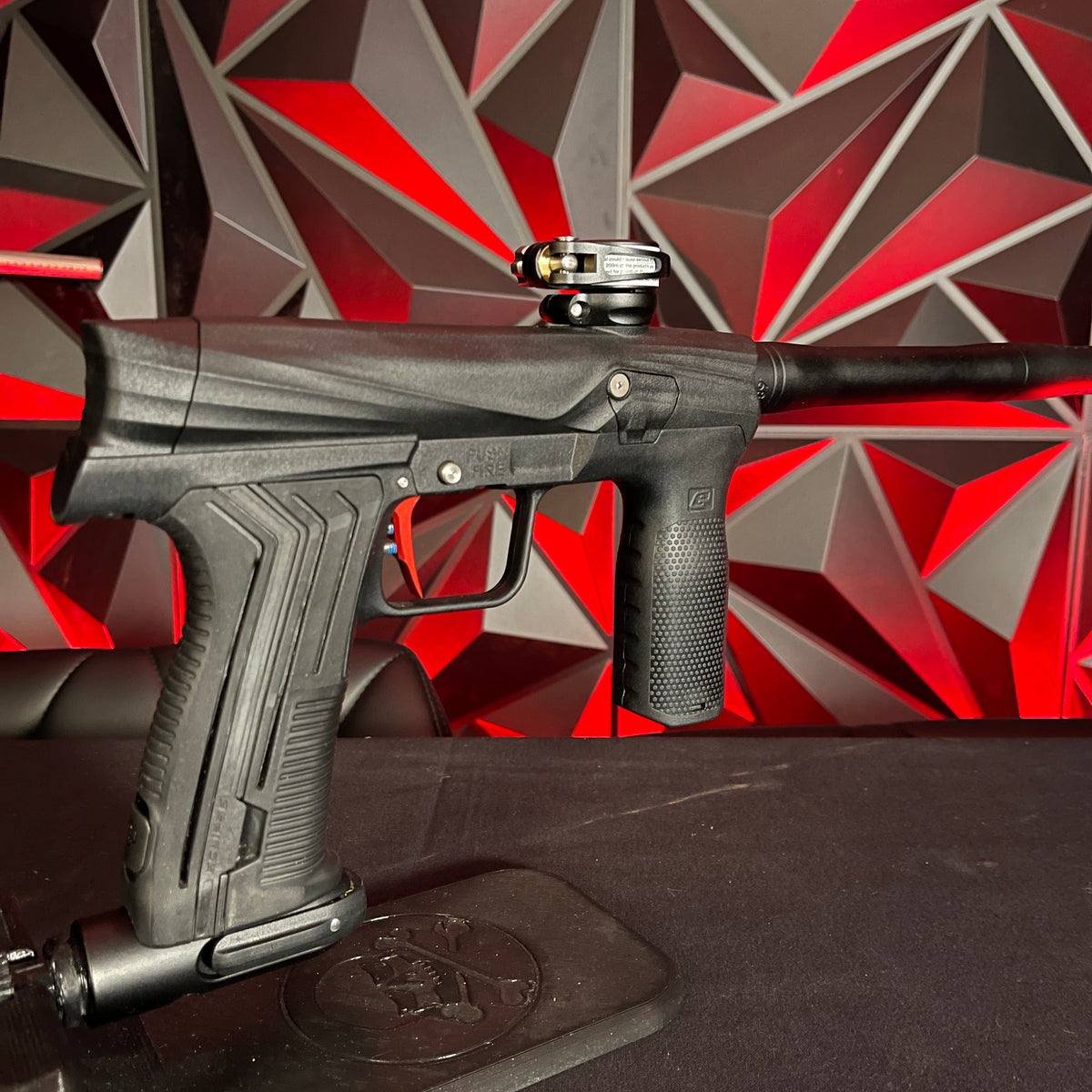 Used Planet Eclipse Etha 3M Paintball Marker - Black w/ Red Fang Trigg