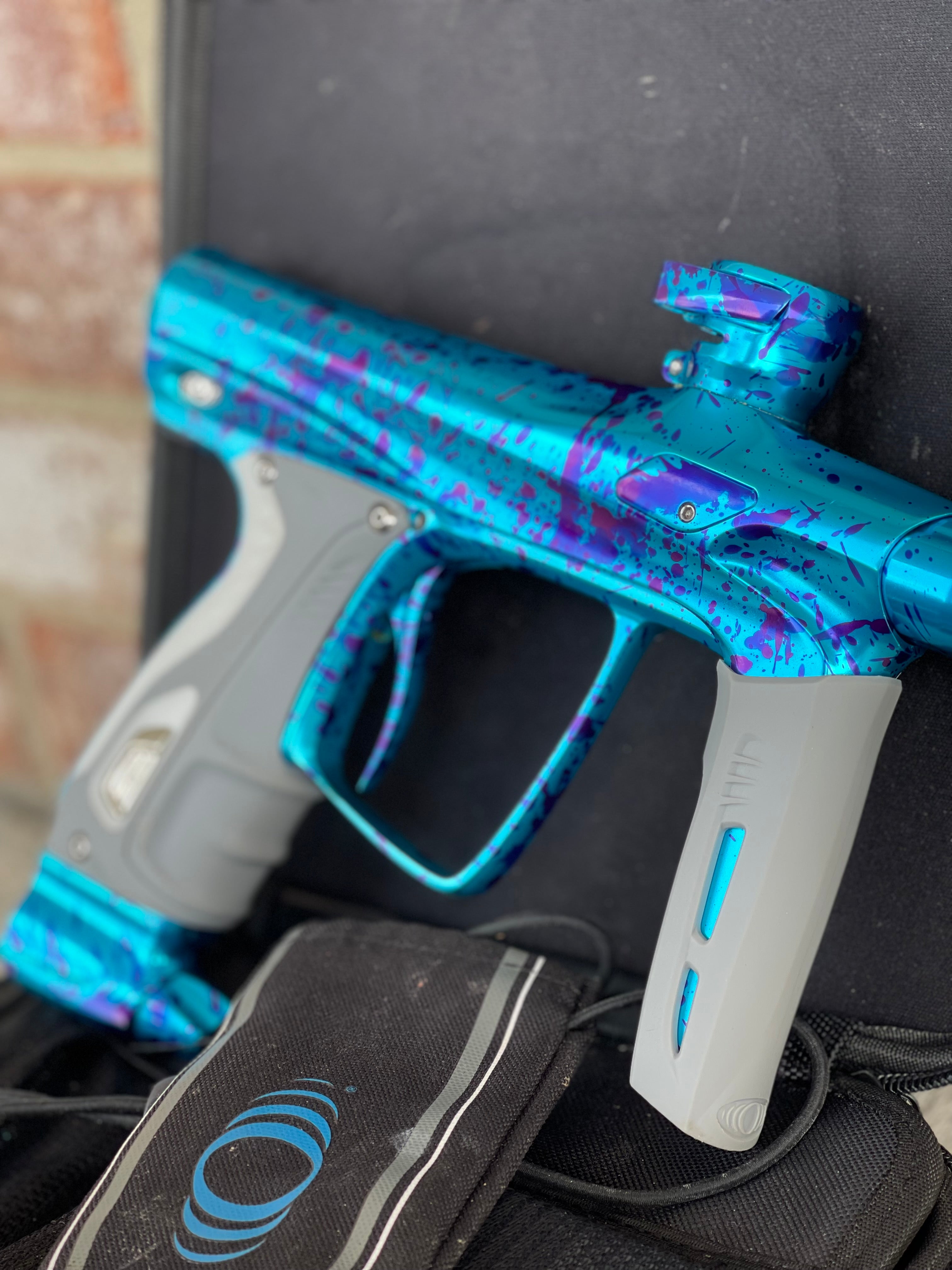 Used Shocker RSX Paintball Marker- Blue Splash – Punishers Paintball