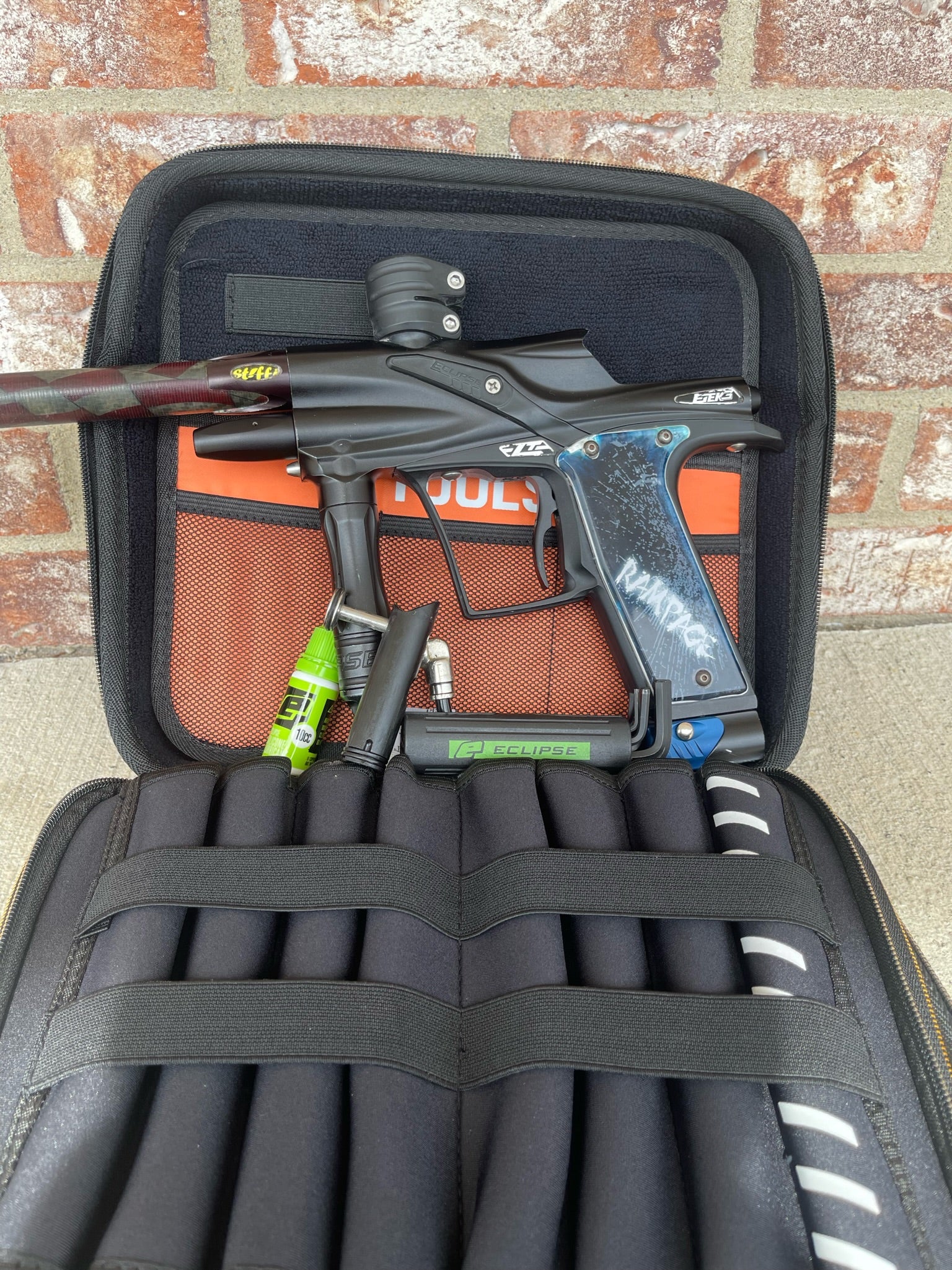 Used Planet Eclipse Etek 3 LT Paintball Gun - Dust Black w/ 14" Americ ...