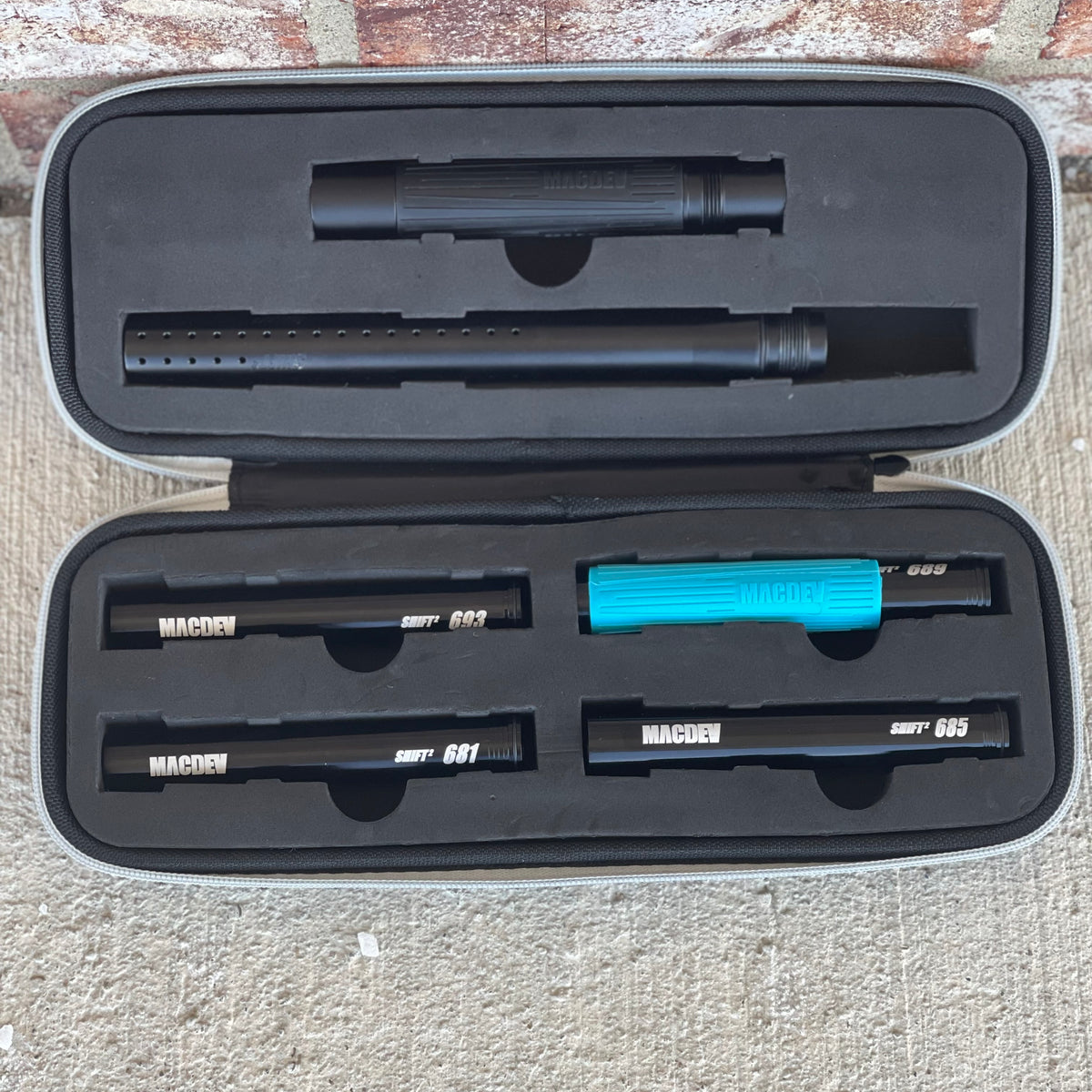 Used MacDev Shift 2 Barrel Kit - Aluminum w/ 2 rubber barrel grips