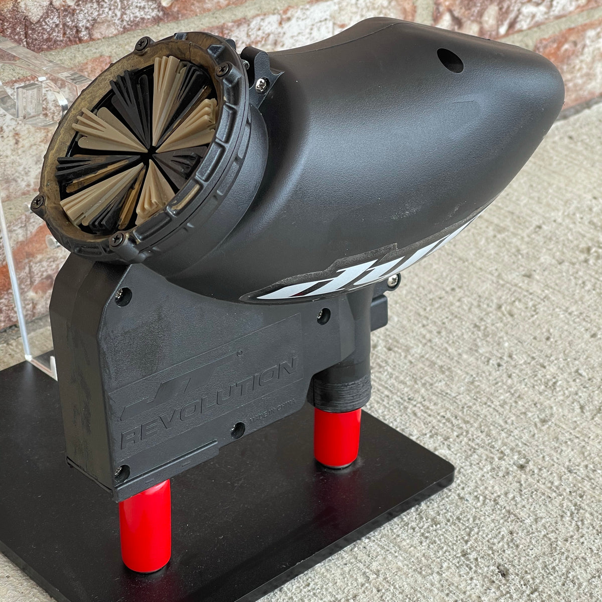 Used JT Revolution Paintball Loader - Black w/ SpeedFeed