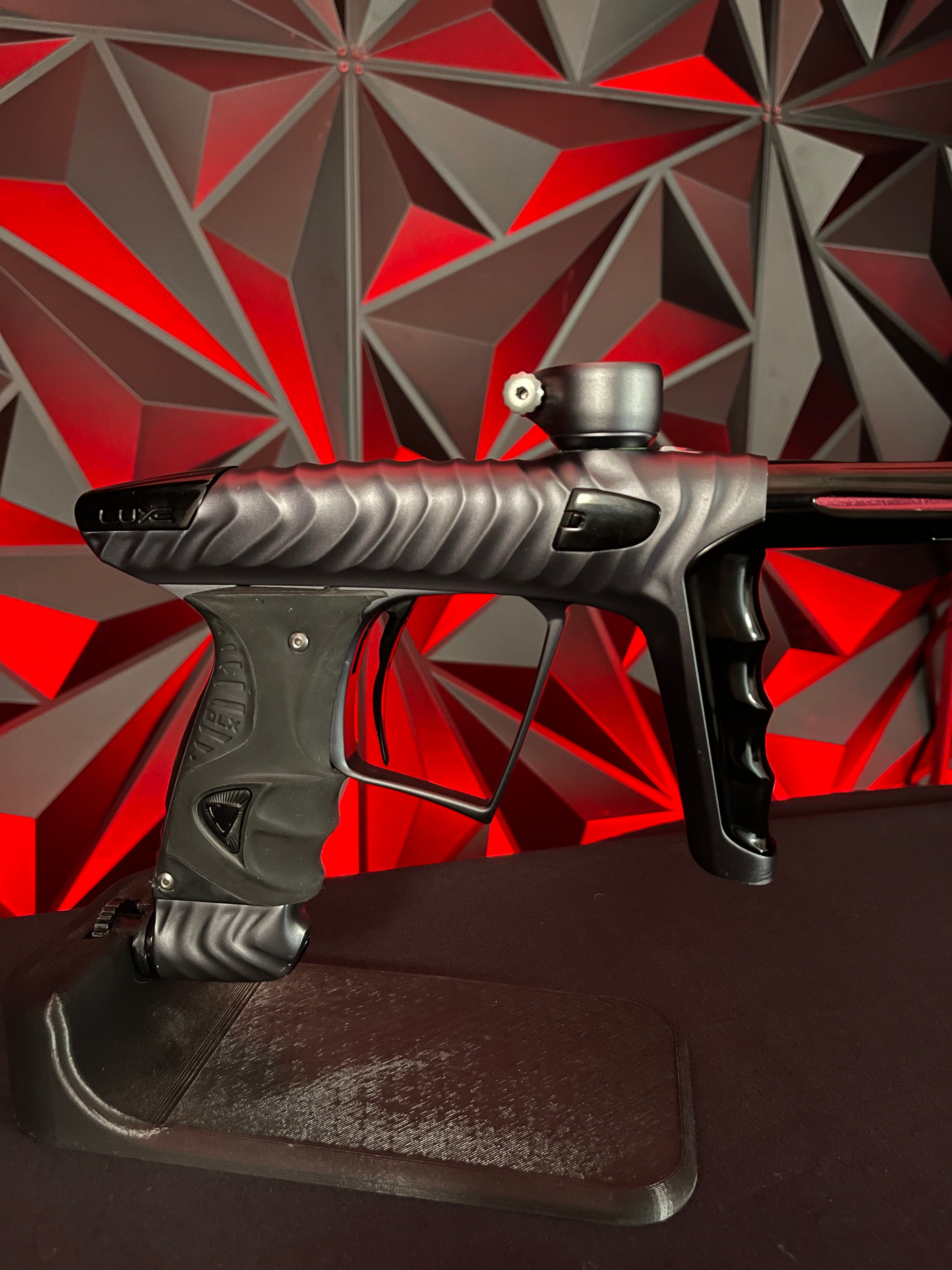 Used DLX Luxe X/HK Army Ripper Paintball Gun - Dust Pewter/ Polished B ...