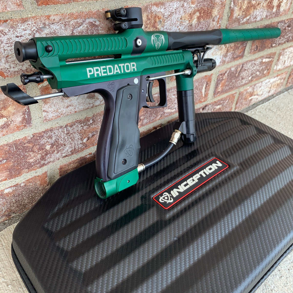 Used Inception Predator Autococker Paintball Marker- Dark Green