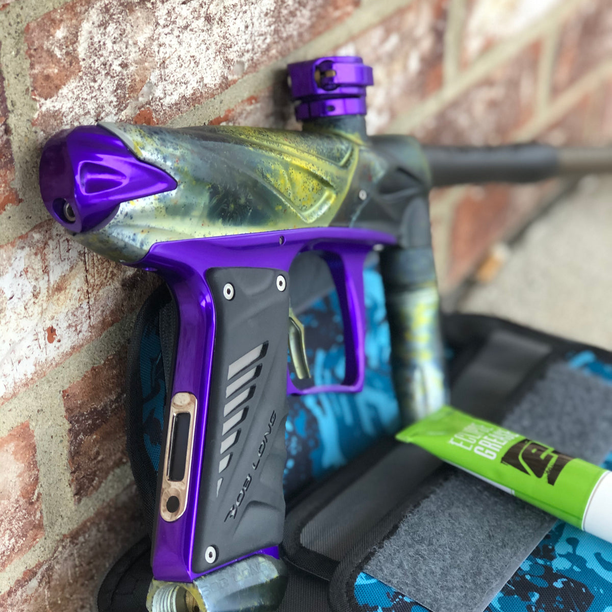 Used Bob Long Onslaught Paintball Gun - Rusty Yellow Special Anno ...