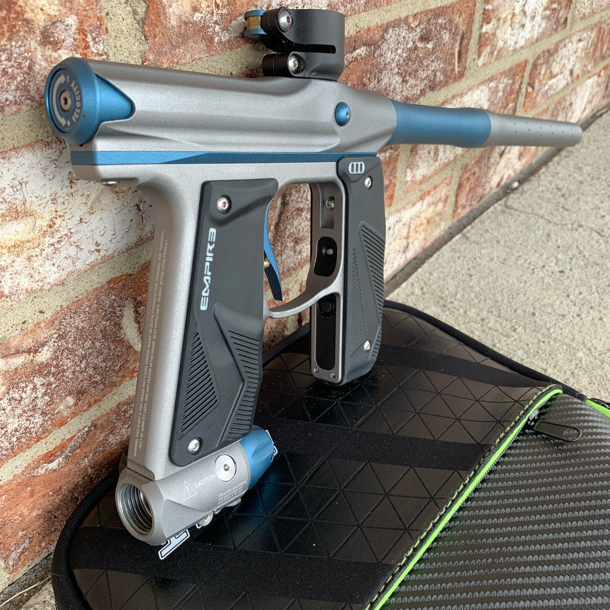 Used Empire Mini GS Paintball Gun - Pewter/Blue