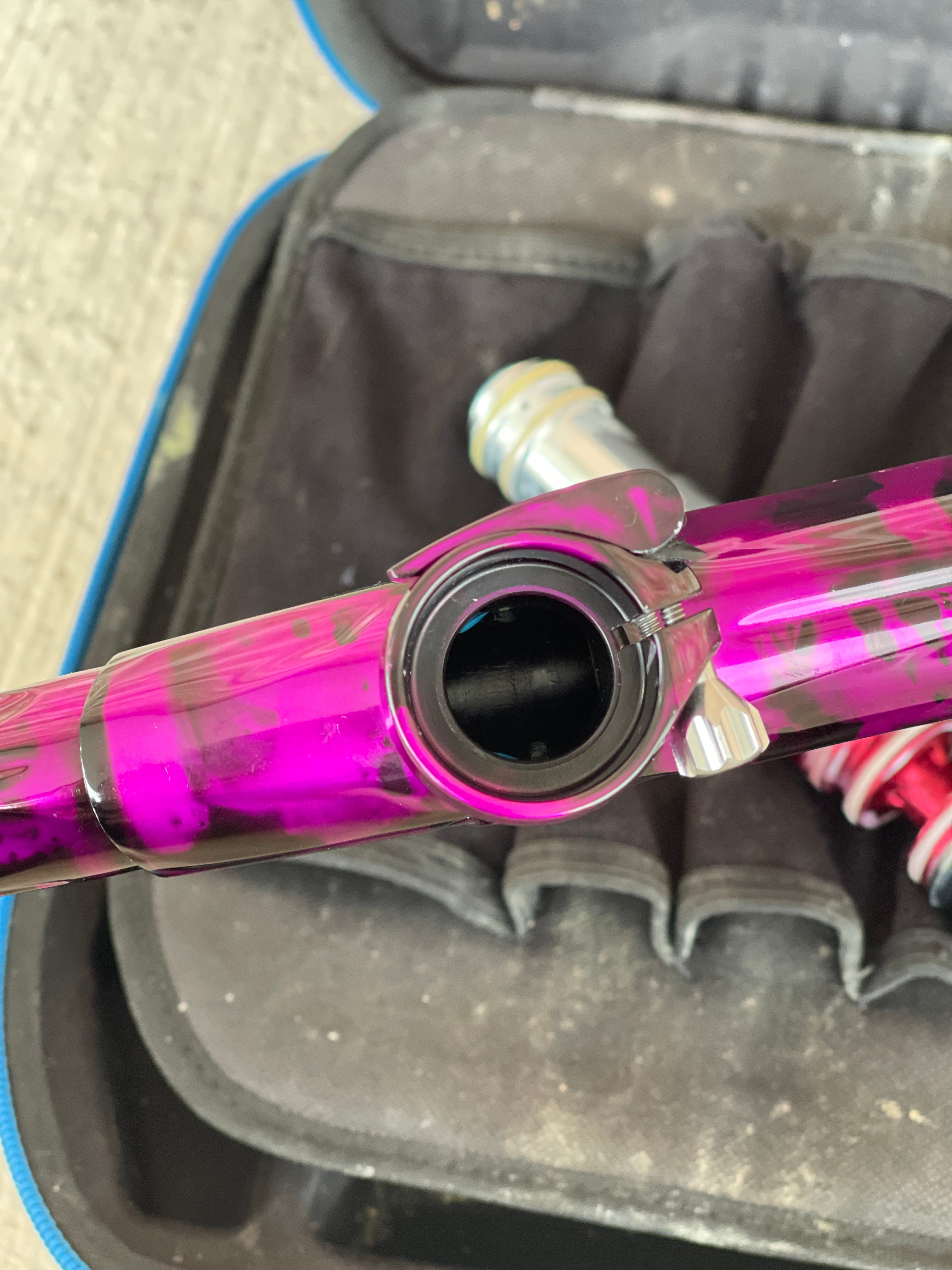 Used Shocker XLS Paintball Gun - Purple Acid Wash – Punishers Paintball