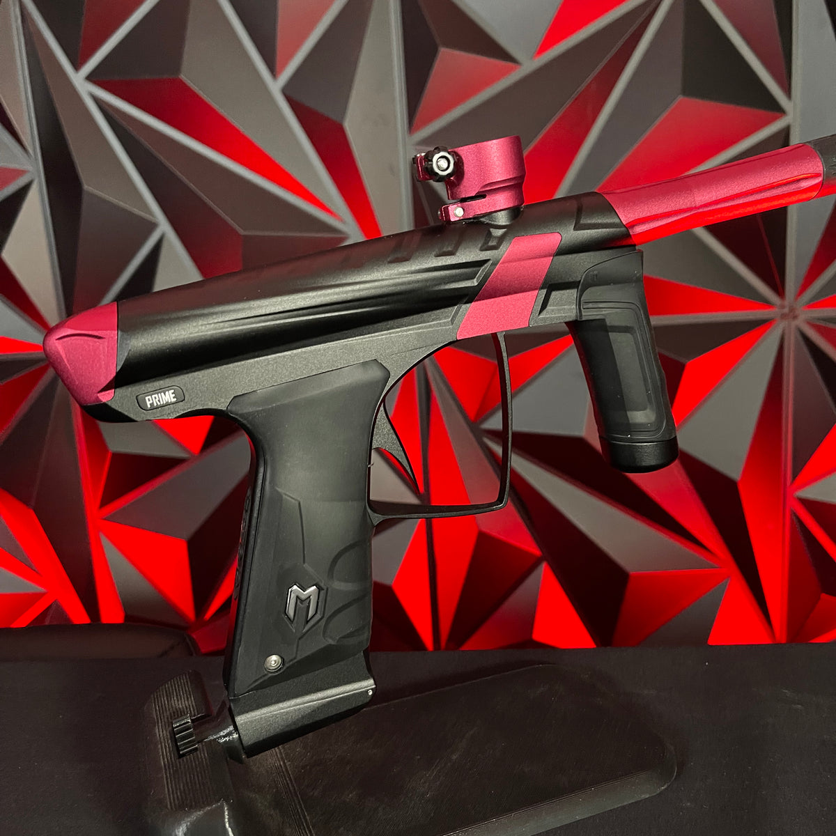 Used MacDev Prime XTS Paintball Gun - Dust Black / Dust Red