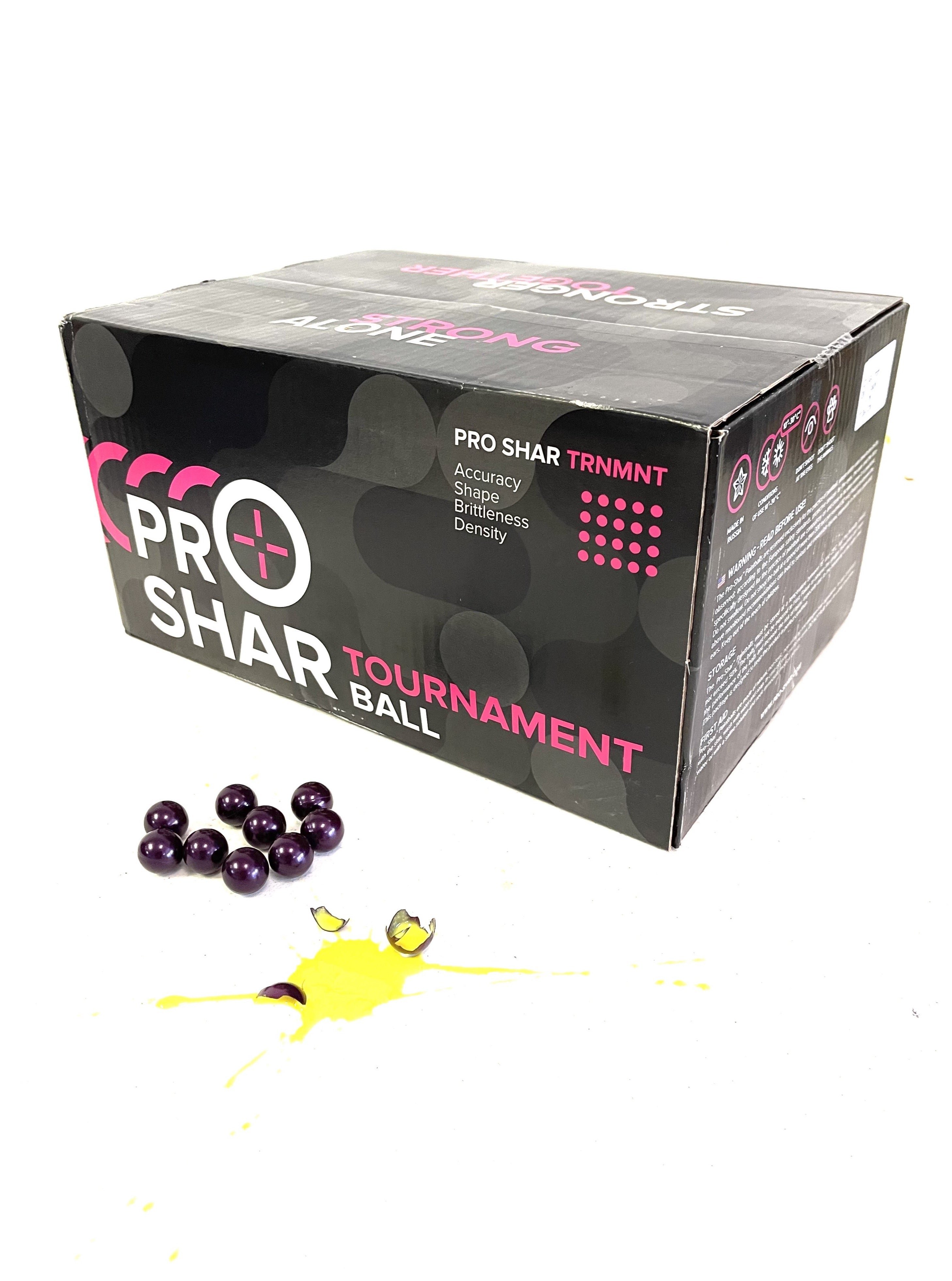 ProShar Tournament Paintballs - 0.68 cal - 2000 Count - Titanium Shell ...