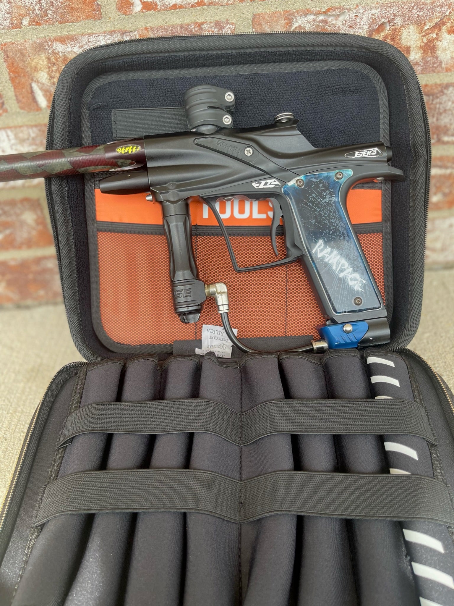 Used Planet Eclipse Etek 3 LT Paintball Gun - Dust Black w/ 14" Americ ...